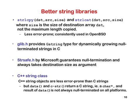software security buffer overflows more countermeasures ppt download