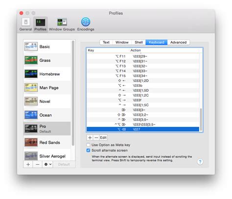 Mac OS X Terminal映射选项 删除到反向删除单词 Dovov编程网