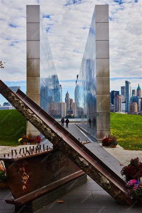 Premium Photo Piece Of Collapsed Steel Beam From 9 11 Twin Towers At