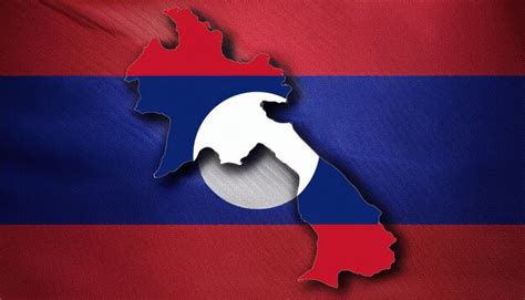 Laos National Flag Waving And Fluttering 3d Illustration Symbol Icon