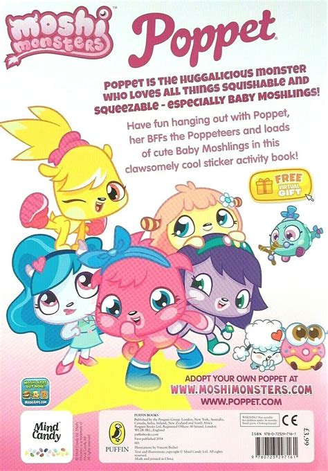 Poppet Sticker Activity Book Moshi Monsters Wiki Fandom
