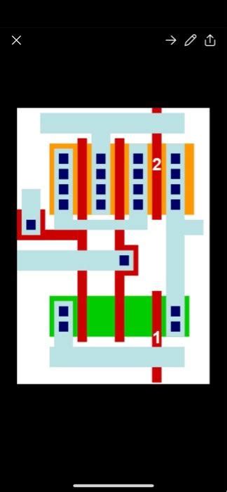 Solved 7 For The Clocked Cmos Cmos Layout Shown Terminals