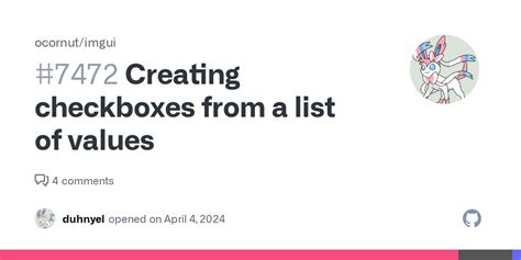 Creating Checkboxes From A List Of Values · Issue 7472 · Ocornut Imgui · Github