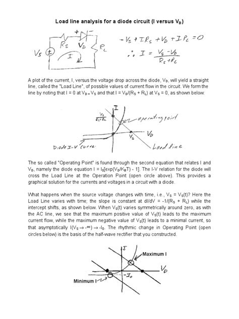 load line analysis for a diode circuit pdf