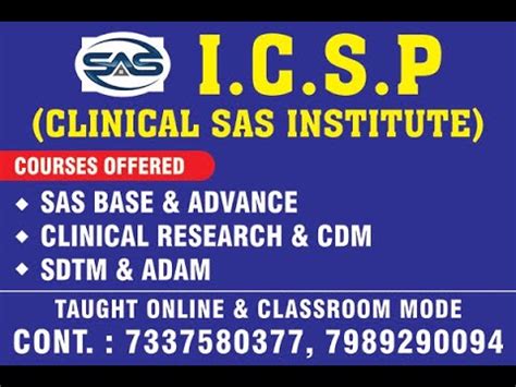 A Brief Introduction To Clinical SAS Programming YouTube