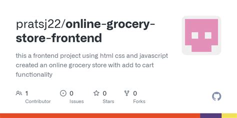 Github Pratsj22online Grocery Store Frontend This A Frontend