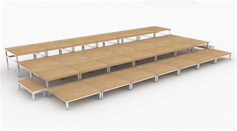 Multi Level Stage Set 28 Portable Staging Modular Stages Unistage Ltd