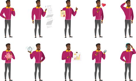 벡터는 일러스트 비즈니스 사람들과 설정 기업 재무와 산업에 대한 스톡 벡터 아트 및 기타 이미지 기업 재무와 산업 기자 회견 남자 Istock