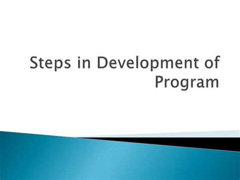 Program Development Life Cycle Pptx