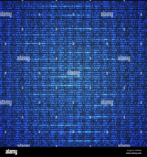 Binary Code Bright Blue Background Programming Code Dark Net Concept