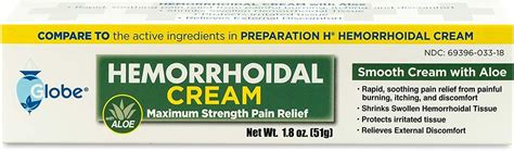 Globe Hemorrhoidal Cream Phenylephrine Hcl Pramoxine With