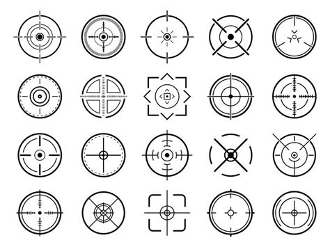 sniper aim pointer target navigation sniper weapon mark cursor diff