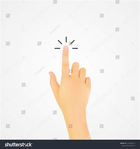 Index Finger Over Royalty Free Licensable Stock Vectors Vector Art Shutterstock