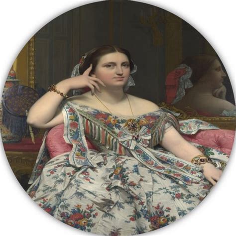 Madame Moitessier Jean Auguste Dominique Ingres Wandschaal Vrouw