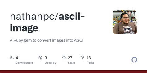 Github Nathanpcascii Image A Ruby Gem To Convert Images Into Ascii