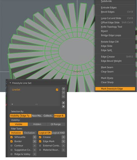 Blender Freestyle Some Edges Are Partially Missing Even After Marking For Freestyle Edges