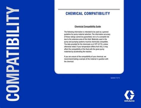 Chemical Compatibility Chart Pdf Chemistry Science