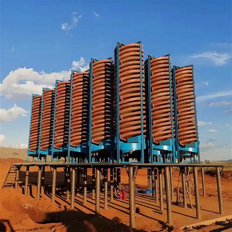 Fetech Spiral Separator Mining Spiral Concentrator Machine Gravity Rotary Manufacturer Gold