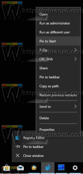 How To Pin Regedit To Start Menu In Windows