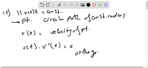 solved recall from theorem 12 2 8 that if 𝐫 t is a vector valued