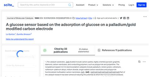 A Glucose Sensor Based On The Adsorption Of Glucose On A Palladium Gold