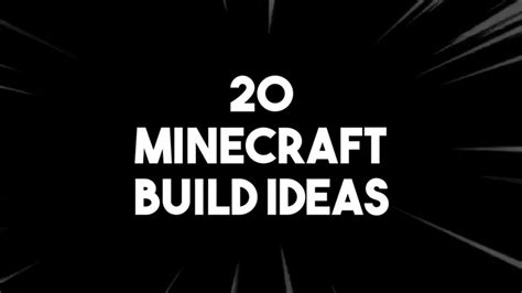 Top 20 Minecraft Building Ideas For Beginners Youtube