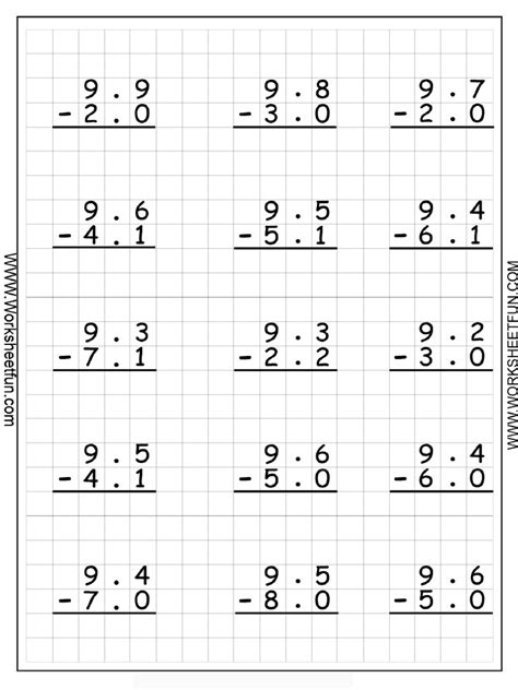 Decimal Subtraction 2 Pdf