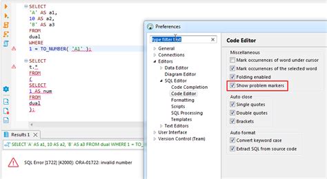 Oracle Show Error Position In Sql Query · Issue 13964 · Dbeaver