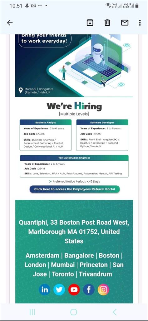 Hiring Testautomationengineer Selenium Java Manualtesting