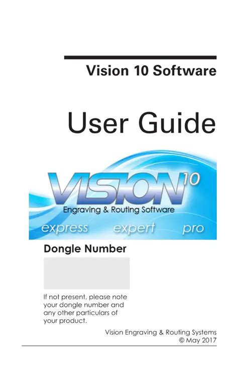 Vision 10 Software User Guide Docslib