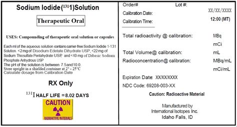 Dailymed Sodium Iodide I 131 Kit