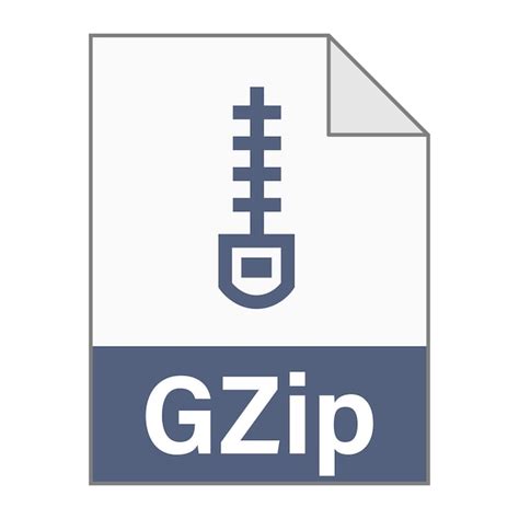 Premium Vector Modern Flat Design Of Gzip Archive File Icon For Web