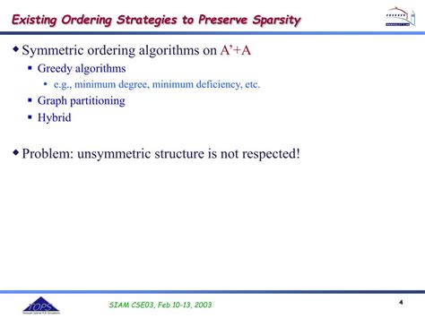 Ppt Structural Gaussian Elimination Algorithm Using Diagonal Markowitz Scheme With Local