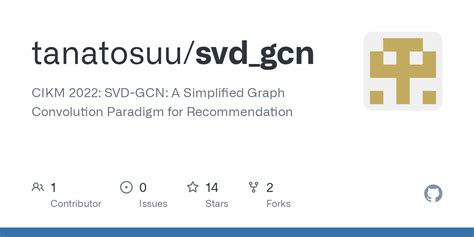 Github Tanatosuusvdgcn Cikm 2022 Svd Gcn A Simplified Graph Convolution Paradigm For