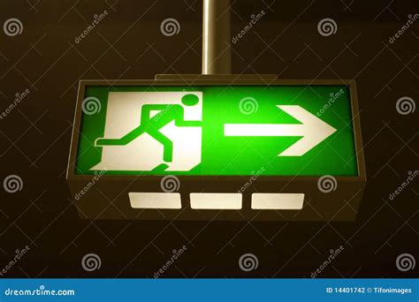 Exit Escape Sign Stock Photo Image Of Escape Green 14401742