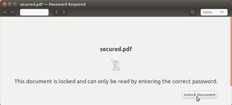 How To Remove A Password From A PDF File In Linux