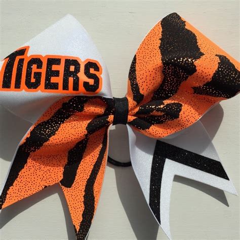 Orange Cheer Bow Etsy