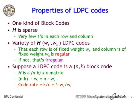 PPT Progress Report Of LDPC Codes PowerPoint Presentation Free Download ID 468535