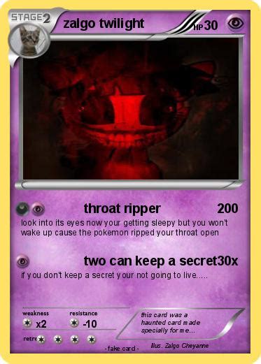 Pokémon Zalgo Twilight Throat Ripper My Pokemon Card
