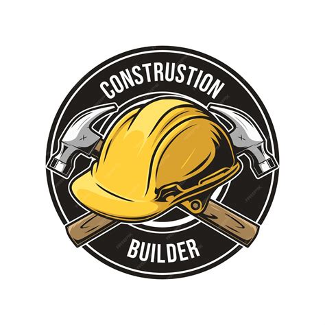 Premium Vector Construction Builder Logo Drawing Design