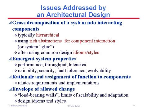 Formal Modeling And Analysis Of Software Architecture Components