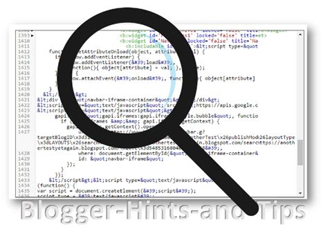 How To Find Things In Bloggers Theme Editor Blogger Hints And Tips