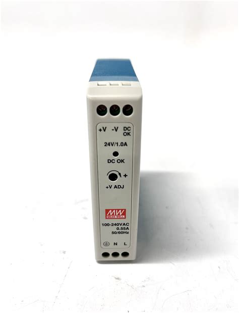 Mean Well Mdr 20 24 Din Rail Power Supply 100 240vac 5060hz Max