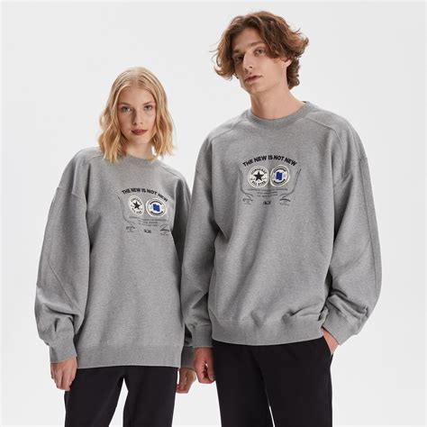Converse Ader Error Unisex Gri Sweatshirt Xl 10025818 Occasion