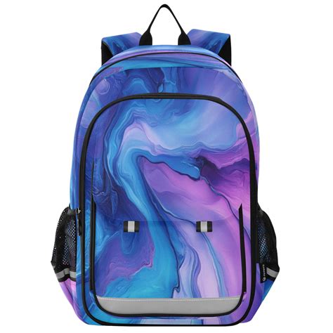 Flip Top Backpack 17l Capacity Lightweight Bookpack Reflective Safety