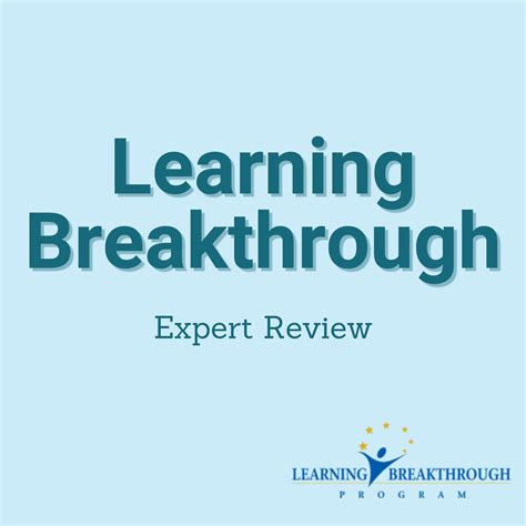 Learning Breakthrough Program Expert Review Forbrain
