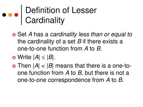Cardinality Proof