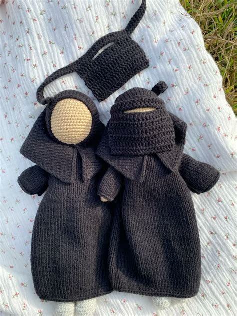 Кукла в никабе Никаб Куклы Вязание