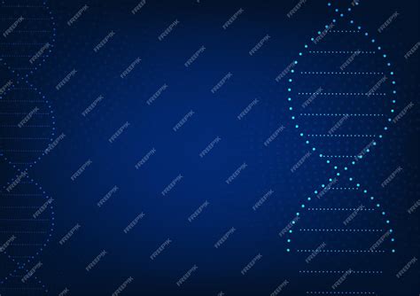 Premium Vector Dna Molecular Structure Technology Background Shows
