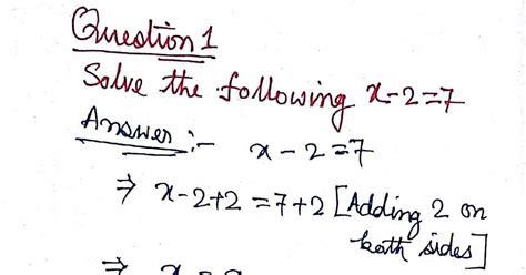 NCERT Solution Linear Equations In One Variable Class Math